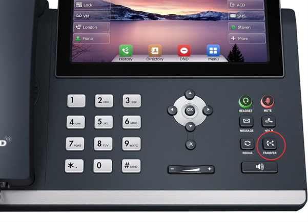 How to Transfer a Call Using Your Yealink T48U