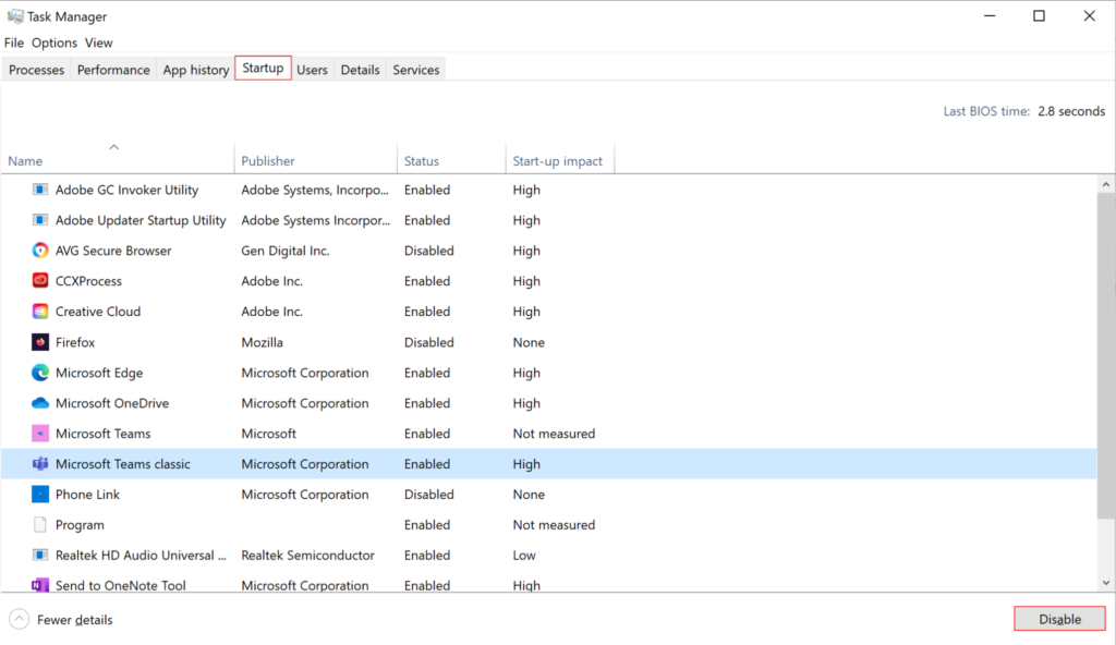 How to Disable Startup Programs in Windows | Edmondson's IT Services